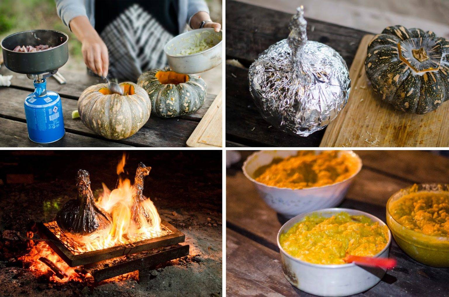 Citrouille farcie cuite au feu de bois ou au four - Yoga en Ligne ...